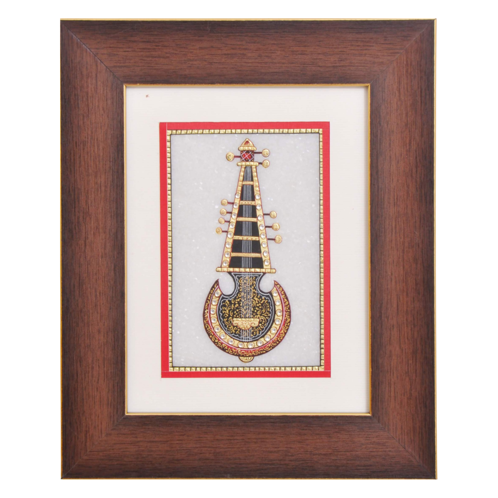 Sarod Alankaar Miniature Painting | Hand-Painted Wall Art